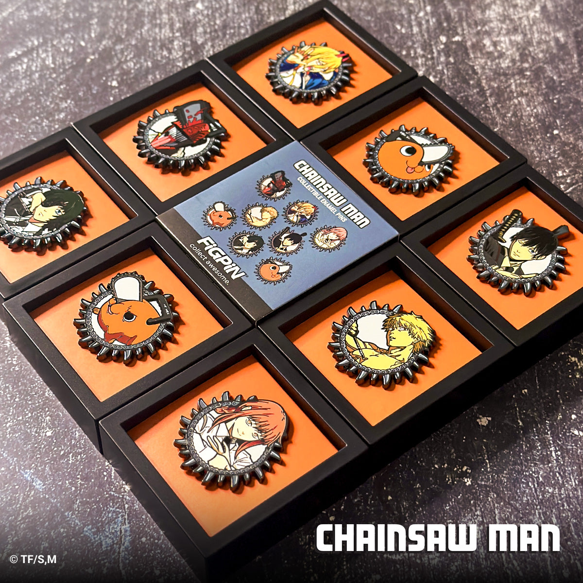 FiGPiNs Collectible Enamel Pin and patented backer. Collect awesome!